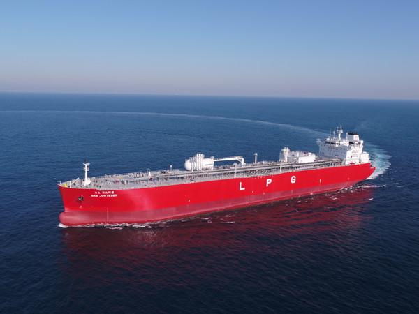 KSS해운, 친환경·초대형 LPG D/F선박 ‘GAS JUSTESEN’호 인수